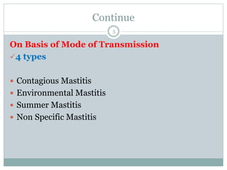 Microbiology of mastitis | PPTX