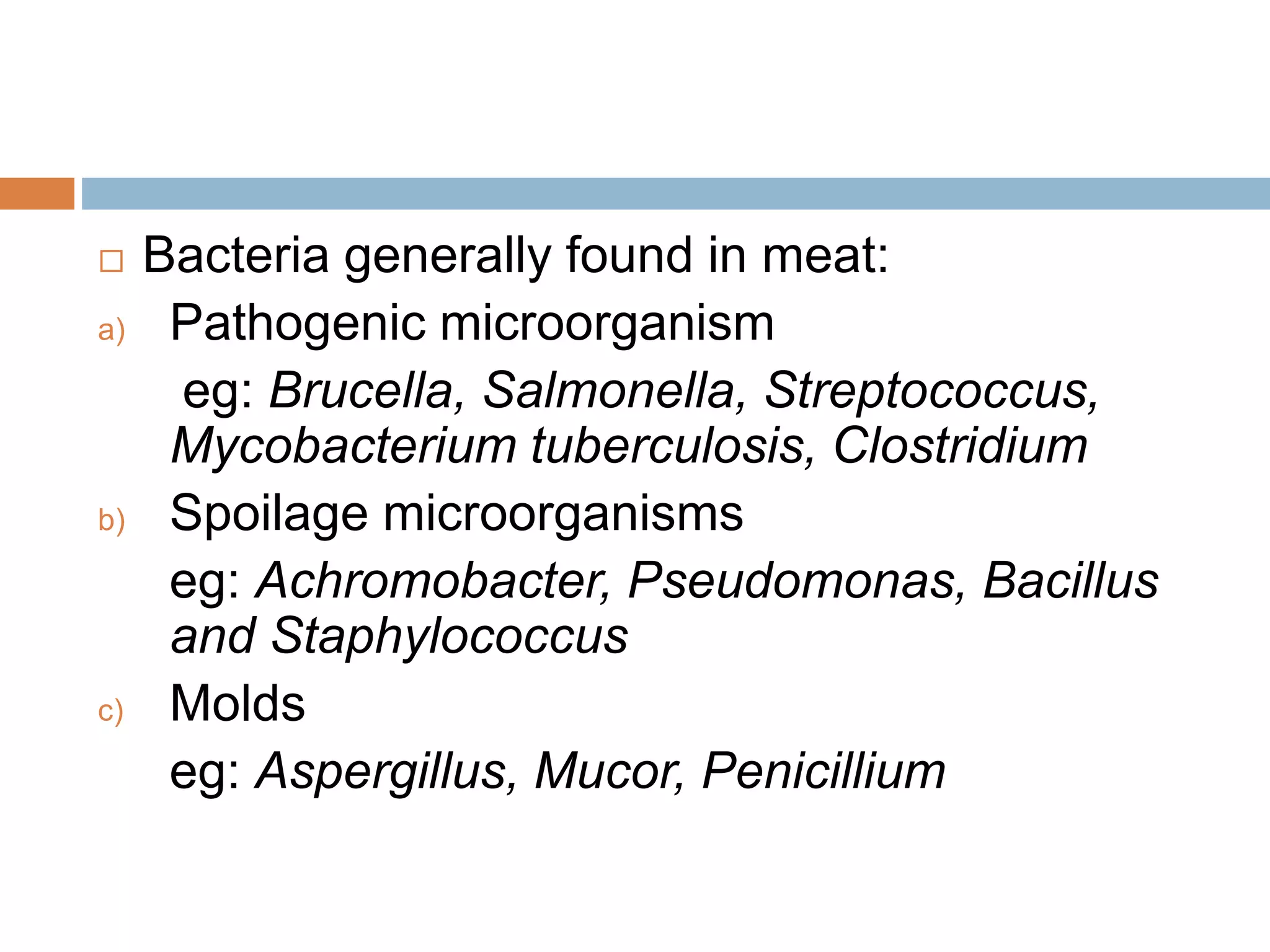 Microbiology of meat | PPTX