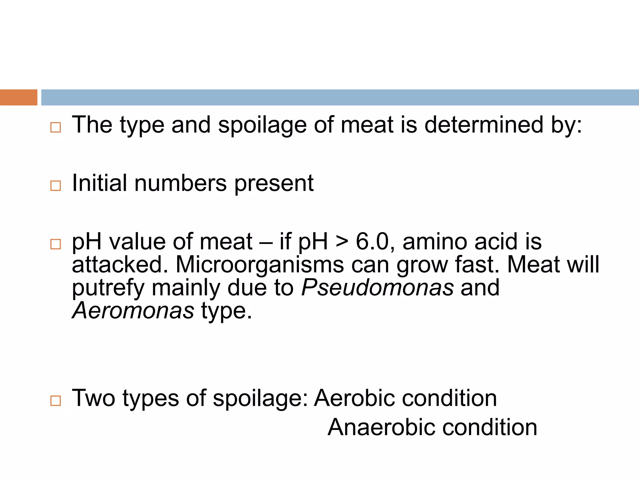 Microbiology of meat | PPTX