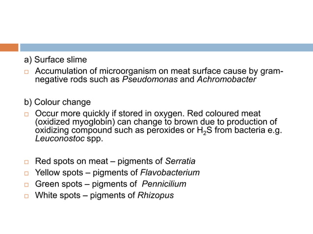 Microbiology of meat | PPTX
