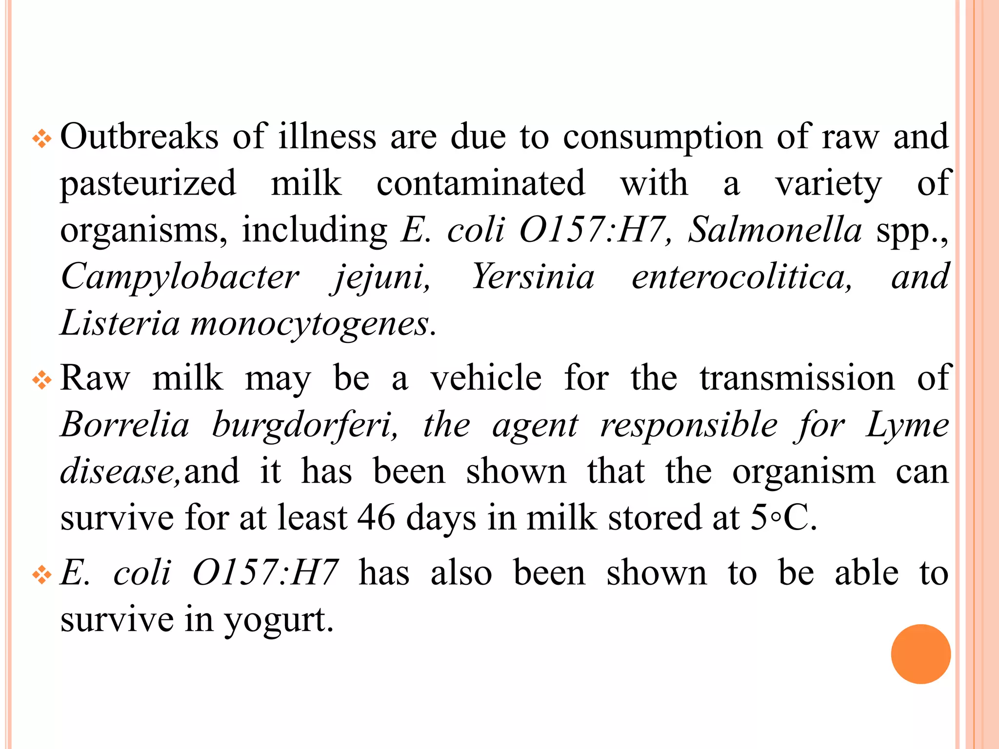 Microbiology of milk | PPTX | Chemistry | Science