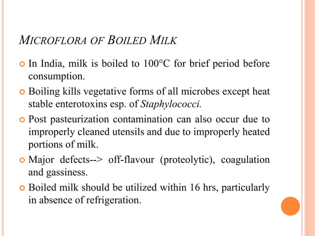 Microbiology of milk | PPTX | Chemistry | Science