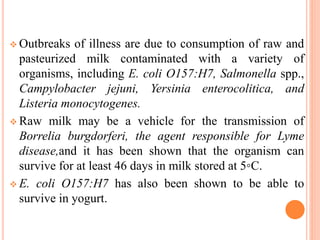 Microbiology of milk | PPTX