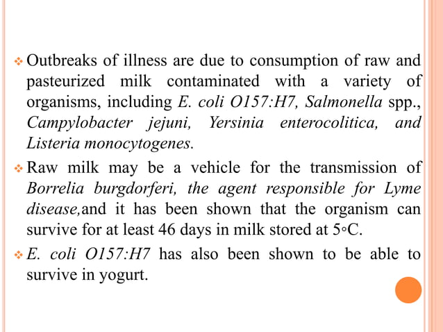Microbiology of milk | PPTX | Chemistry | Science