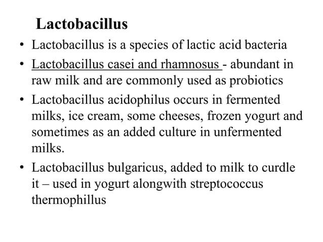 Microbiology of milk | PPTX | Chemistry | Science