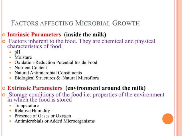 Microbiology of milk | PPTX | Chemistry | Science