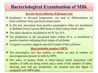 Microbiology of milk | PPTX