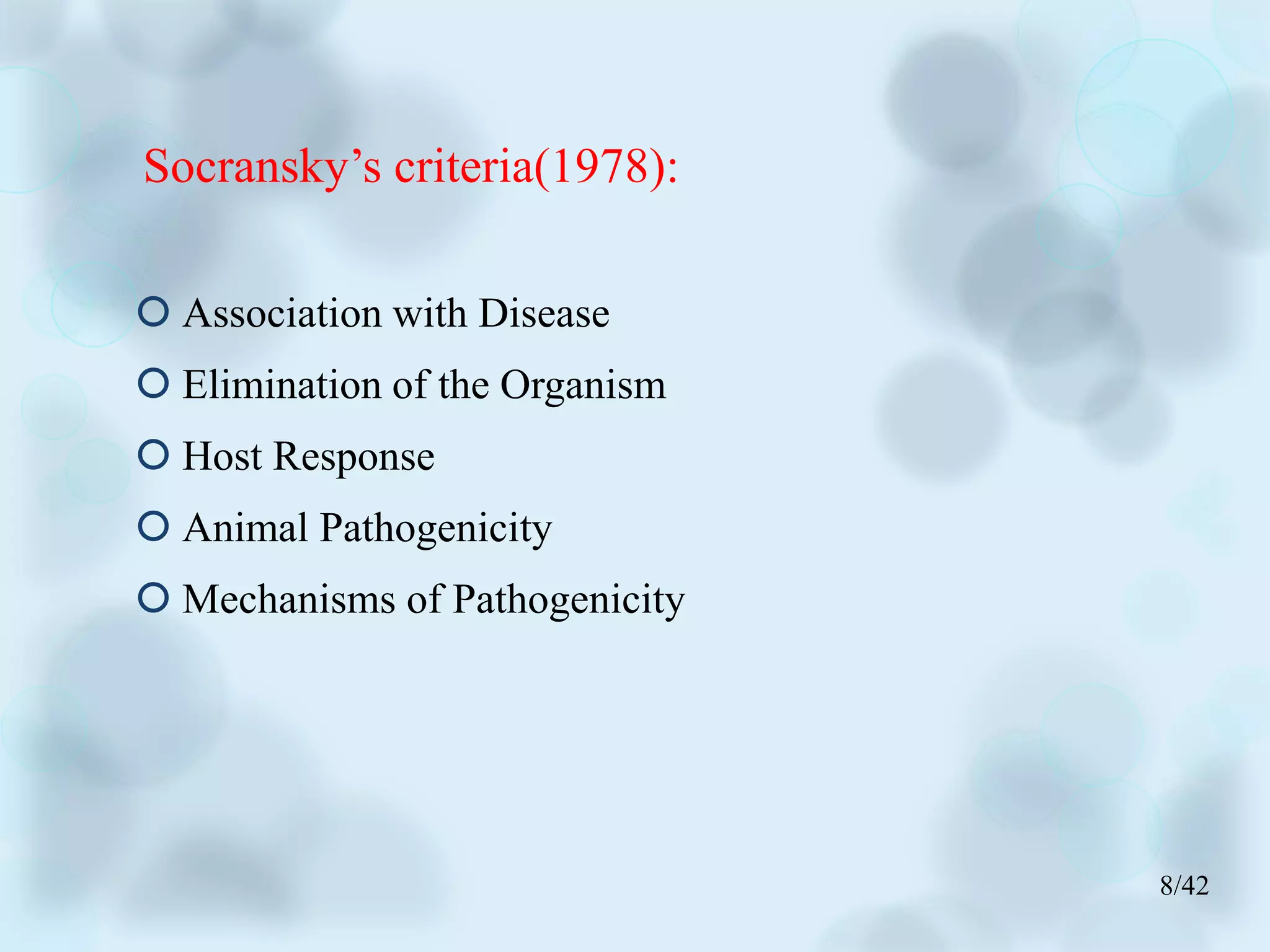 Microbiology of periodontal disease- part 2 | PPTX