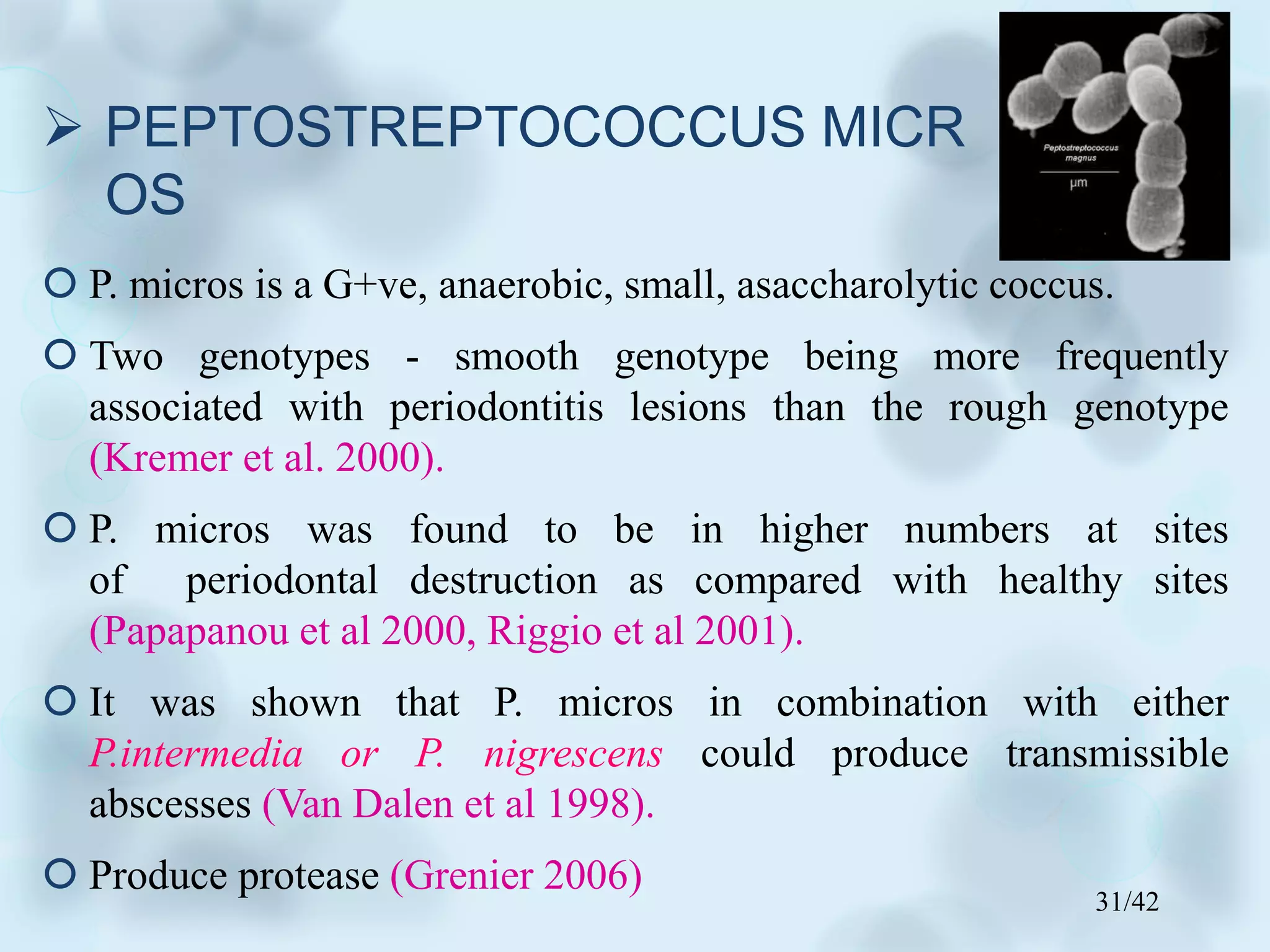 Microbiology of periodontal disease- part 2 | PPTX