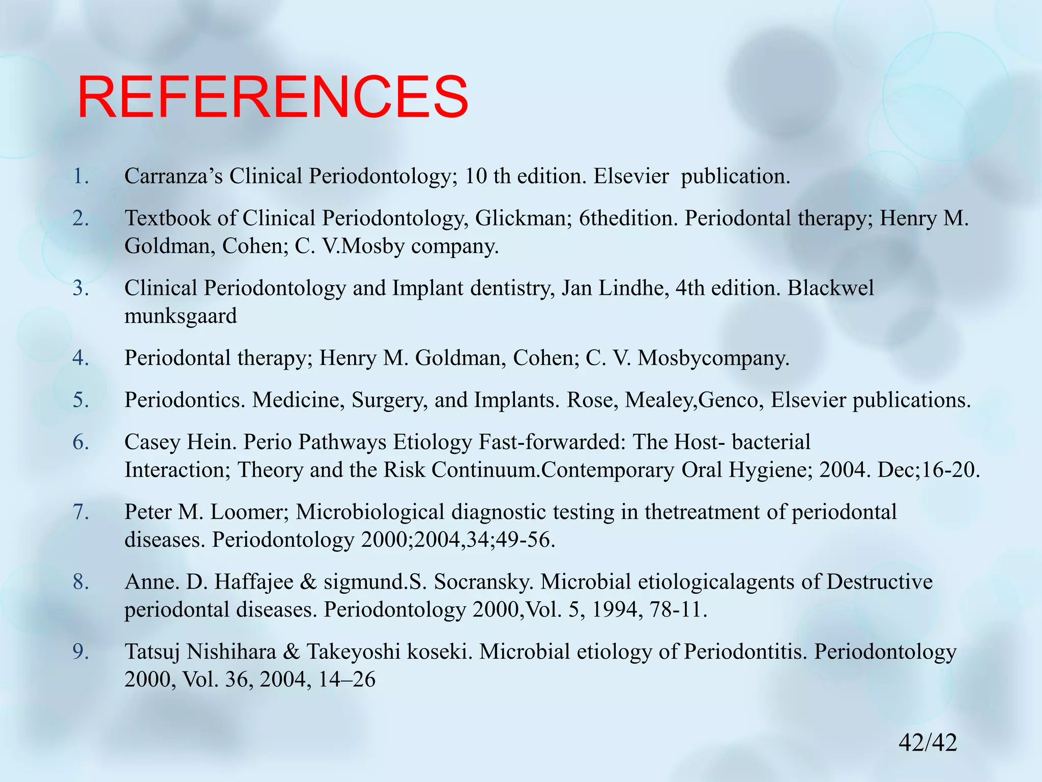 Microbiology of periodontal disease- part 2 | PPTX