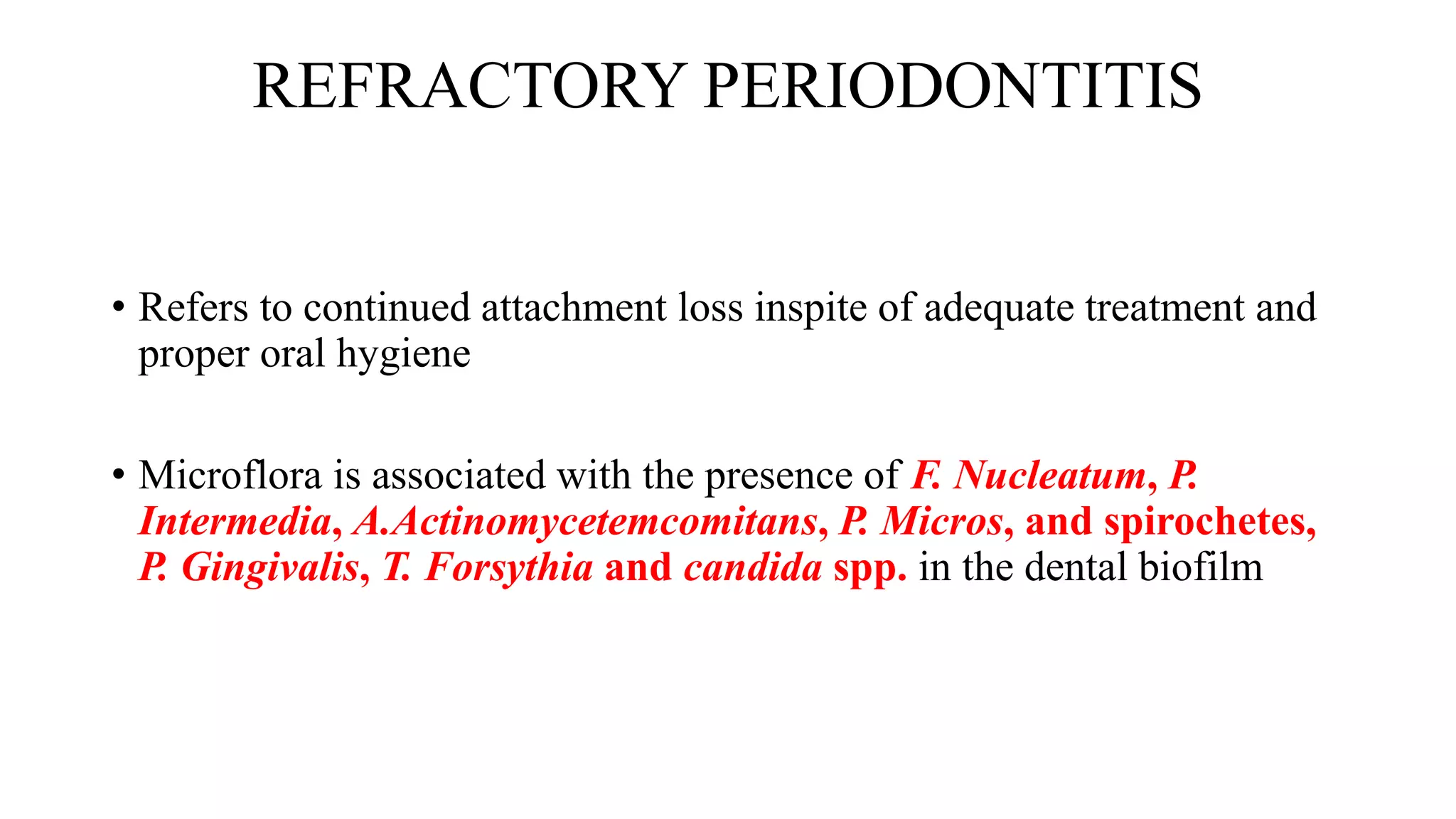 Microbiology of periodontal diseases | PPTX