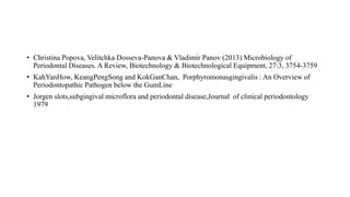 Microbiology of periodontal diseases | PPTX