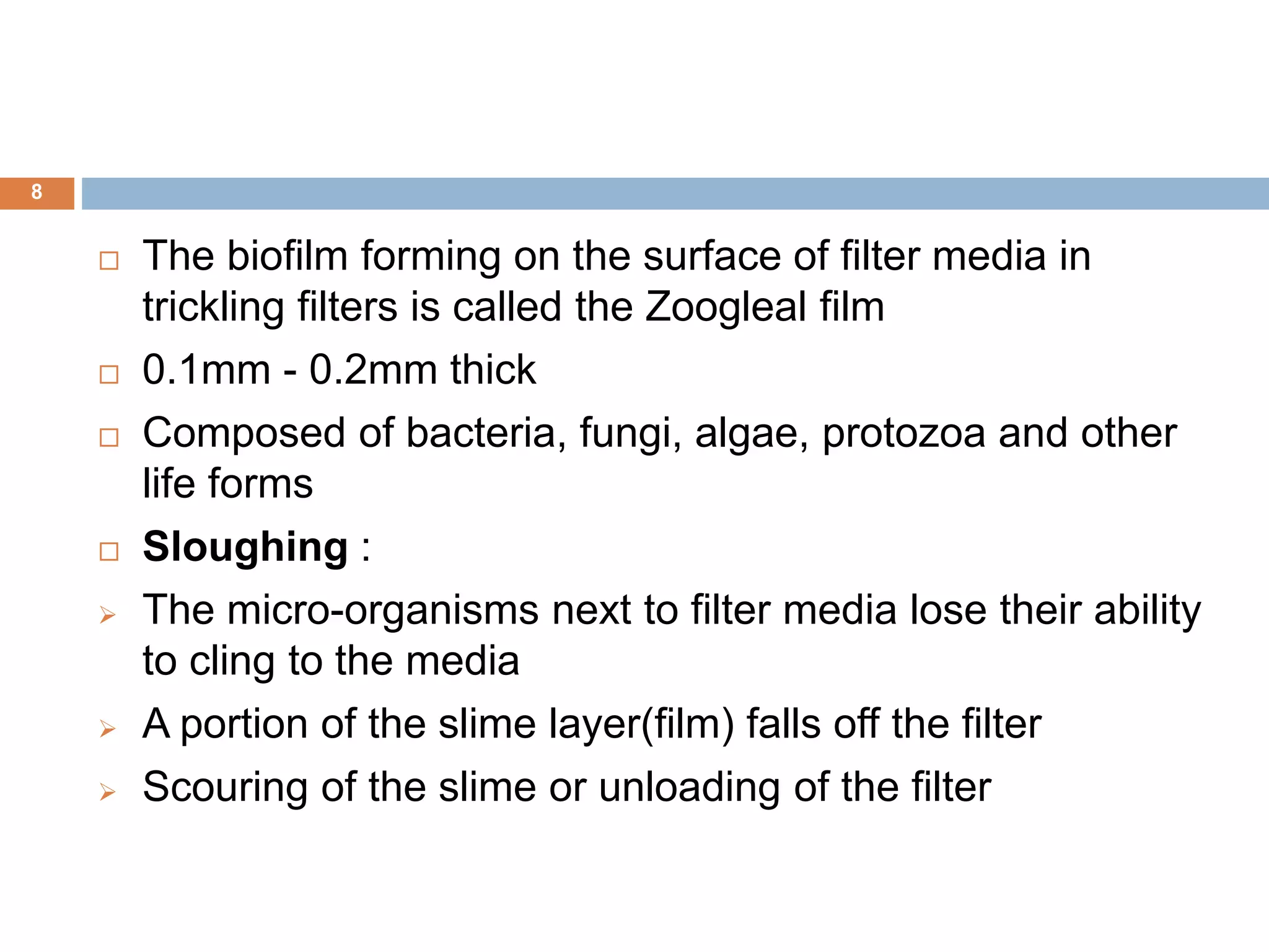 Microbiology of trickling filters | PPTX