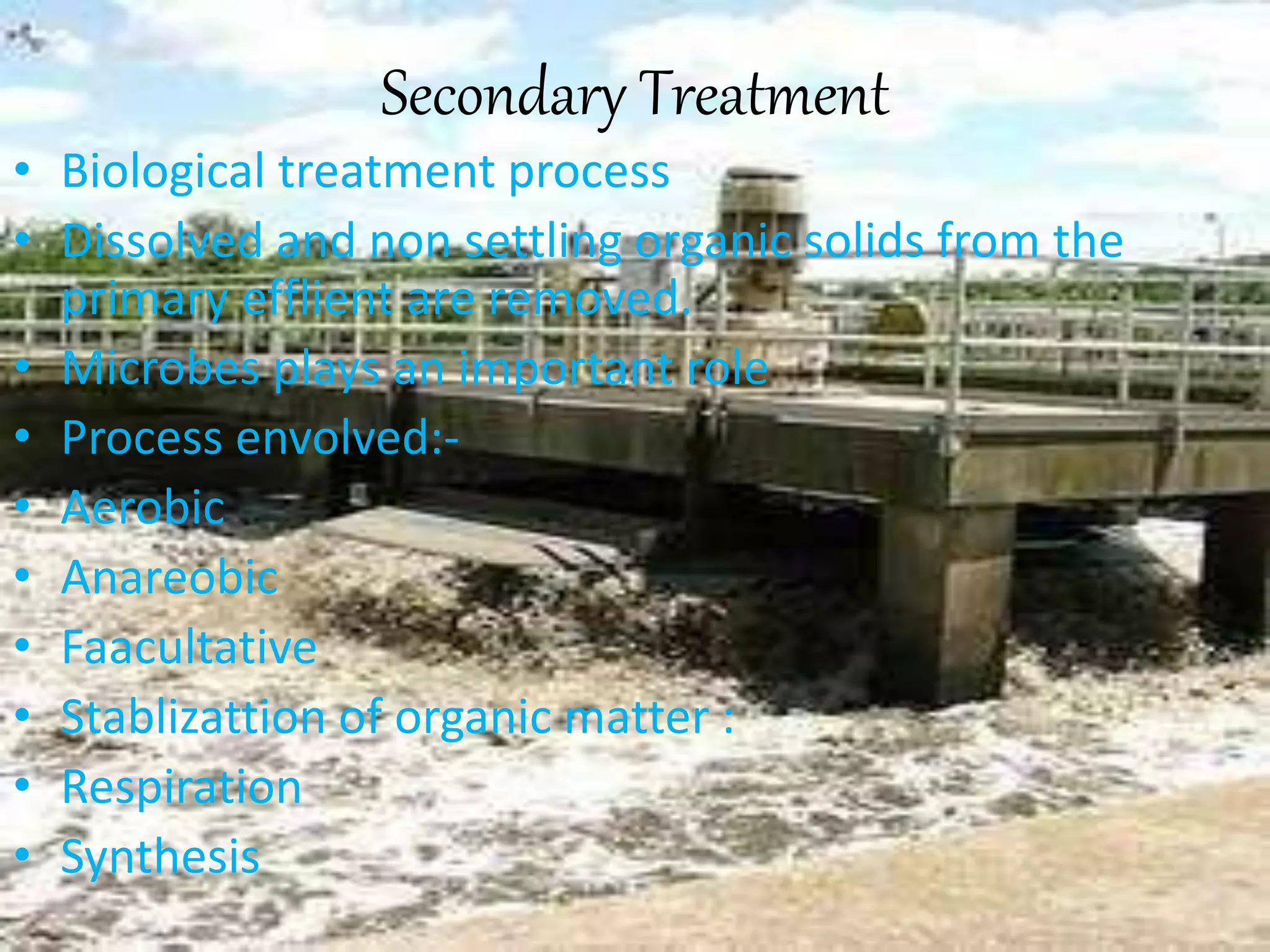 Microbiology of waste water treatment | PPTX