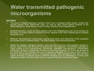 Microbiology of water | PPTX