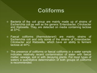 Microbiology of water | PPTX