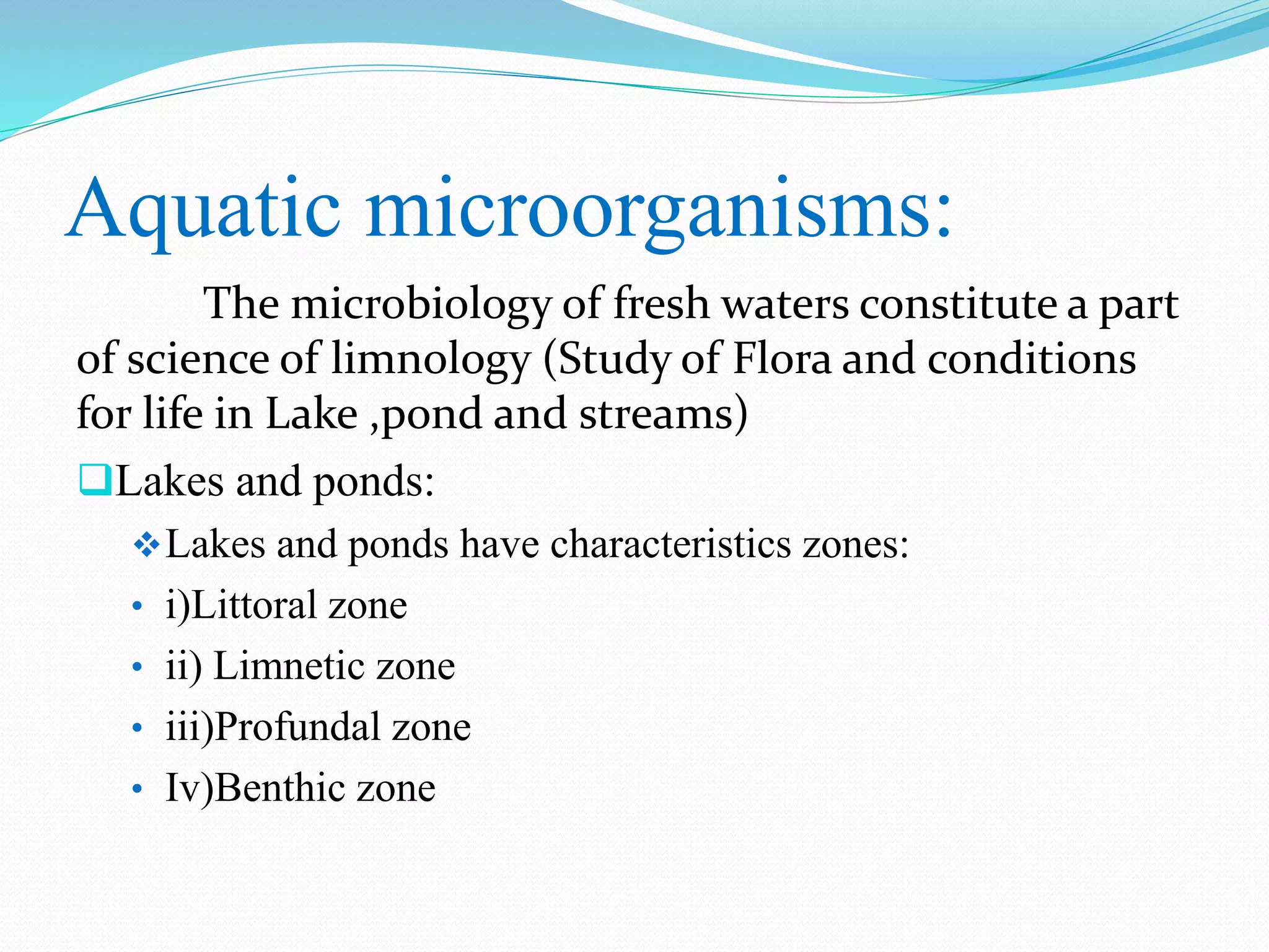 Microbiology of water | PPTX