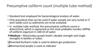 Microbiology of water, air and milk | PPTX