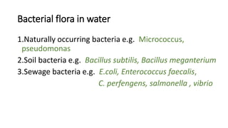 Microbiology of water, air and milk | PPTX