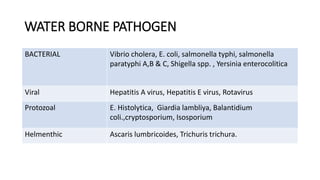 Microbiology of water, air and milk | PPTX