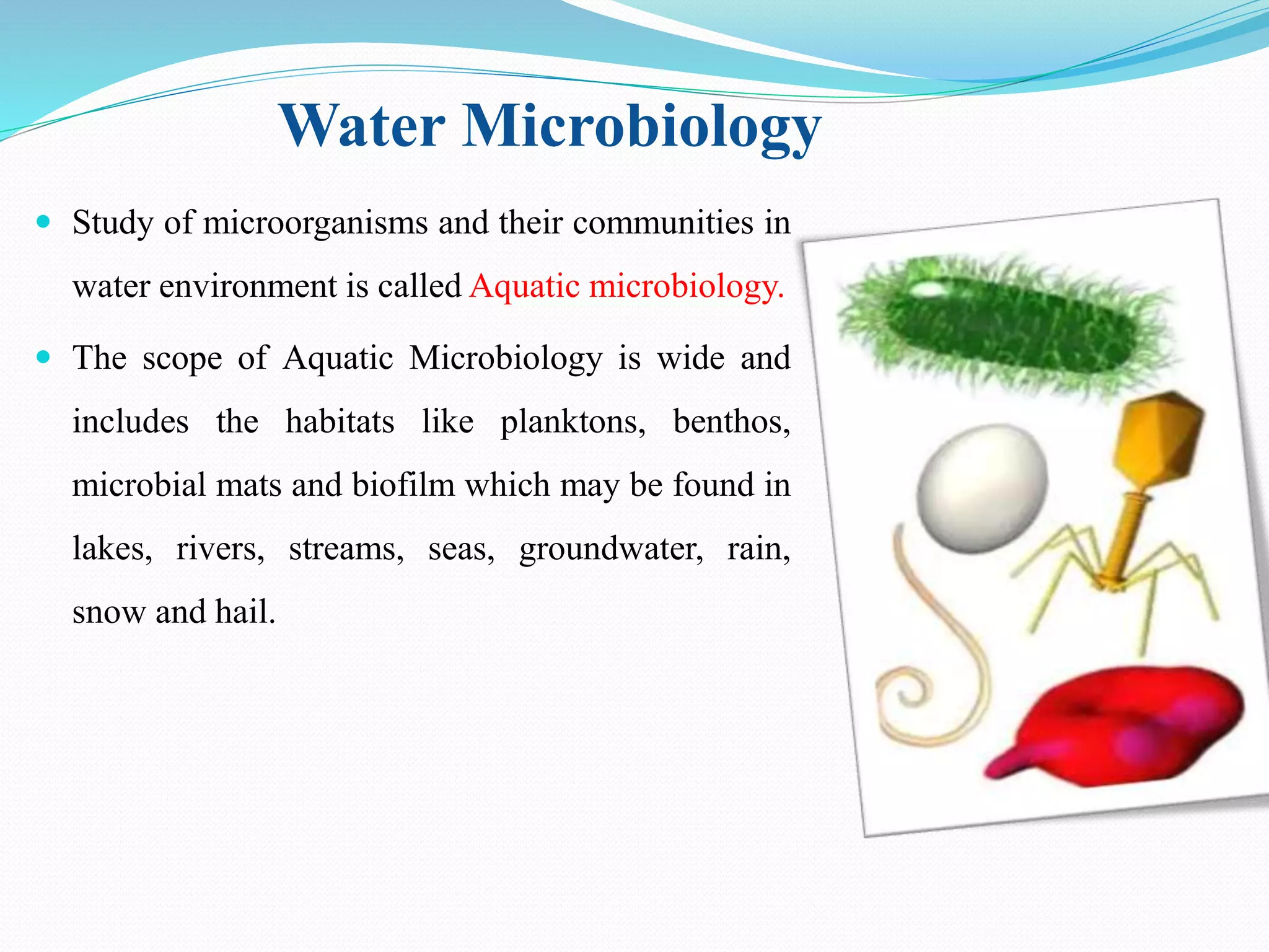 Microbiology of water, soil & air | PPT