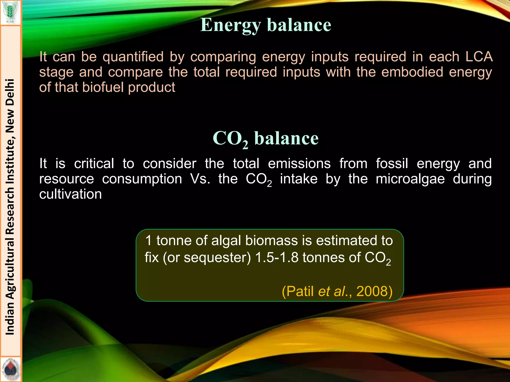 Life Cycle Analysis of Algal Biofuel | PPTX