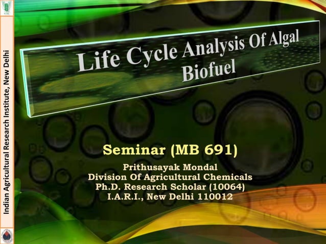 Life Cycle Analysis of Algal Biofuel | PPT