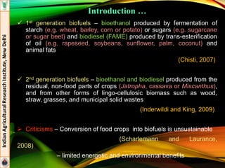 Life Cycle Analysis of Algal Biofuel | PPT