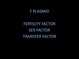 Conjugation Microbiology powerpoint presentation | PPTX