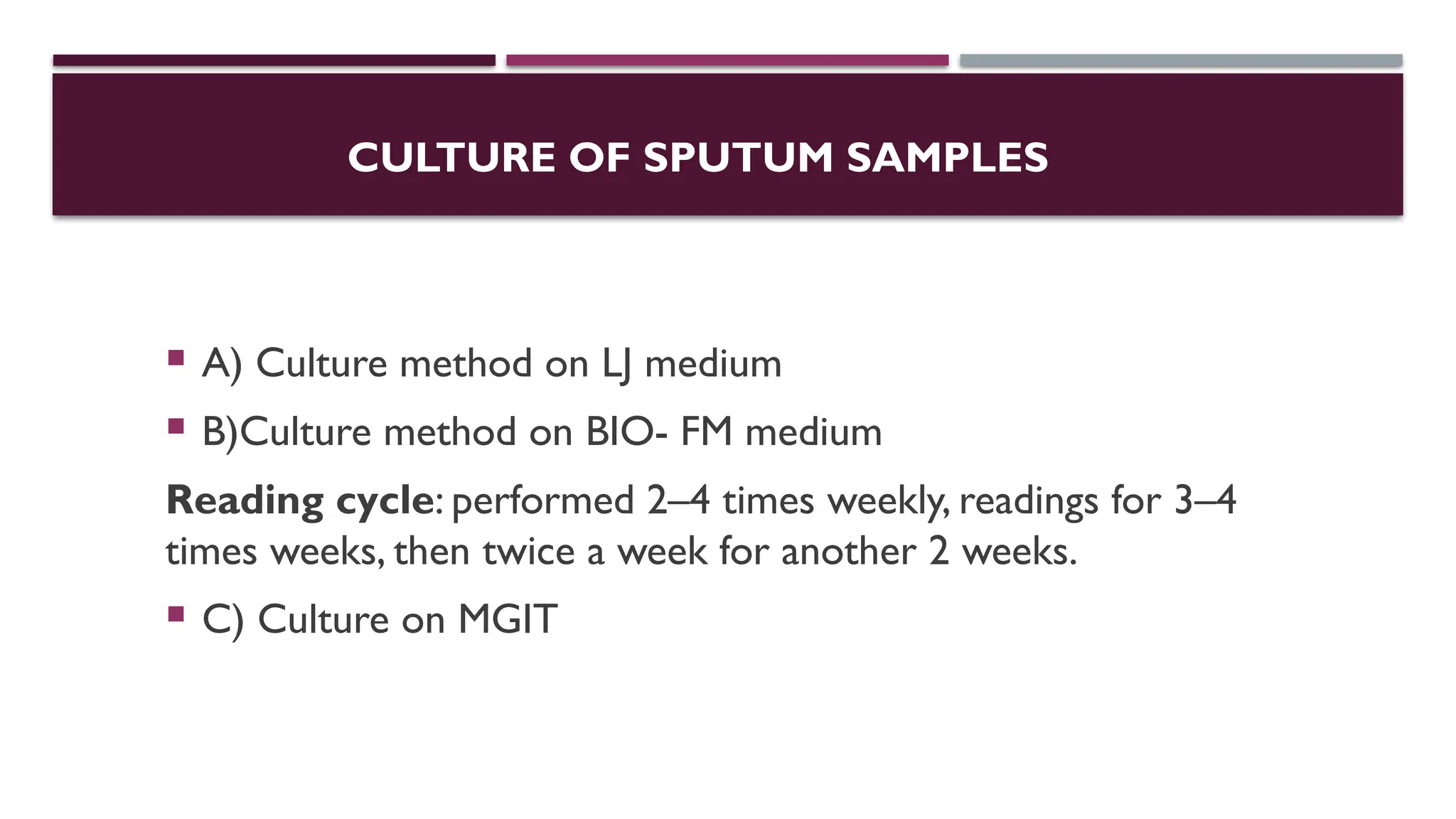Mycobacteria tuberculosis culture medium | PPTX