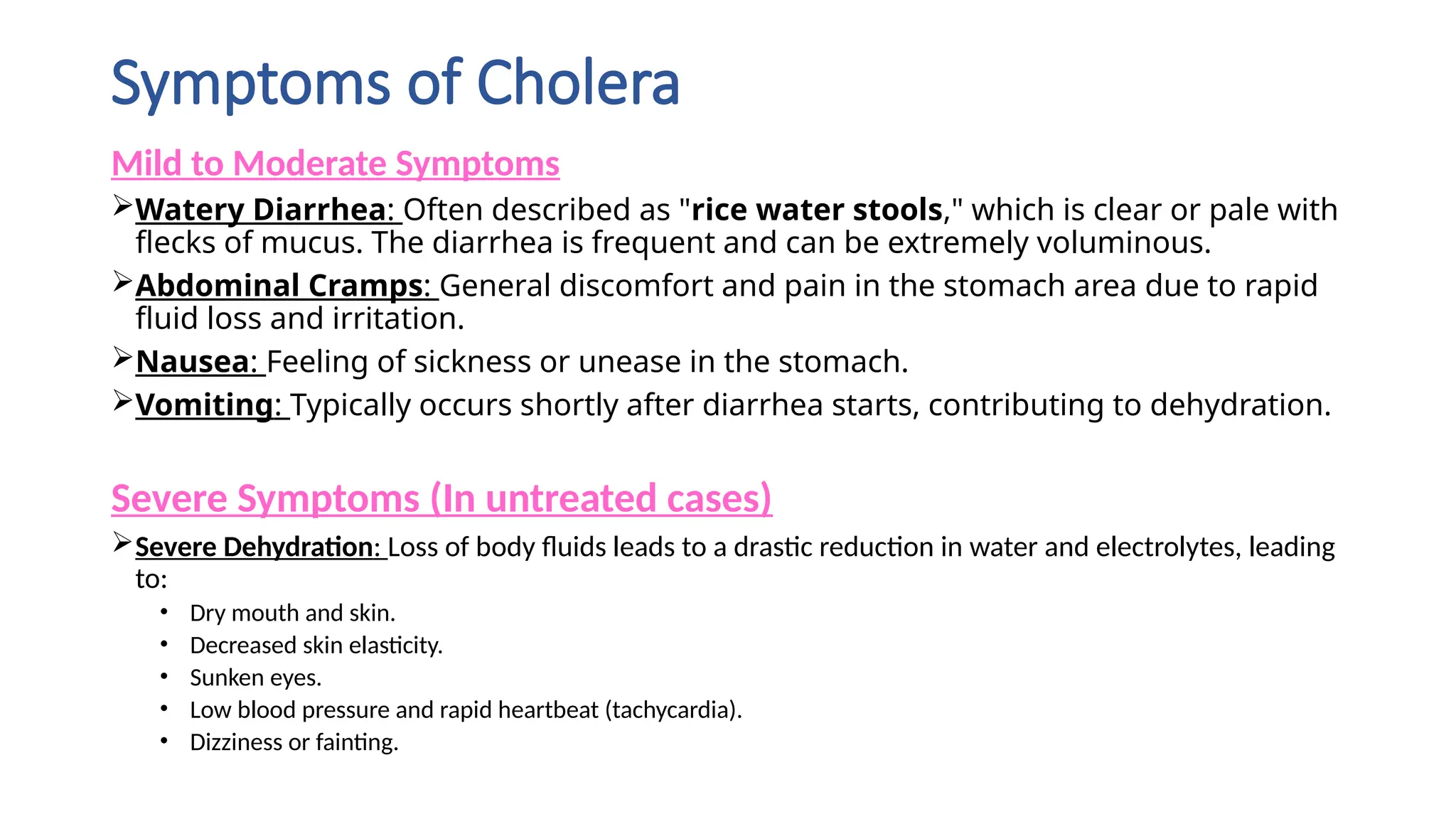 Typhoid fever and Cholera. Symptoms, transmission, diagnosis, treatment ...