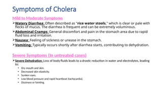 Typhoid fever and Cholera. Symptoms, transmission, diagnosis, treatment ...