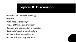 Microbiology of air | PPTX