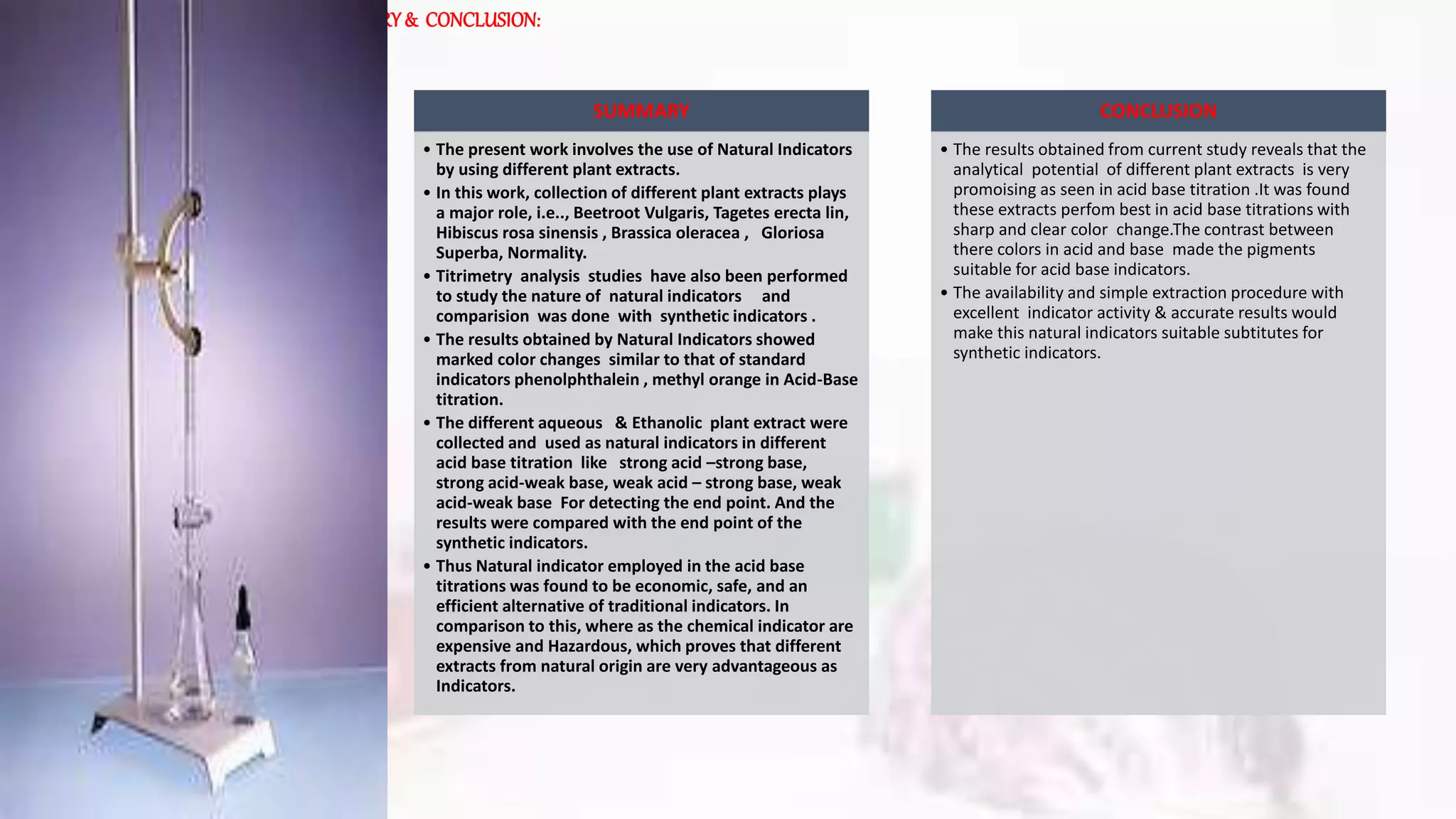 NATURAL INDICATORS | PPTX