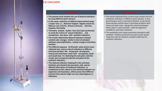 NATURAL INDICATORS | PPTX