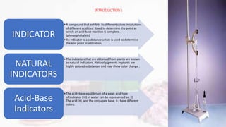 NATURAL INDICATORS | PPTX