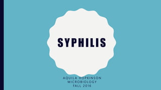 Microbiology syphilis | PPTX