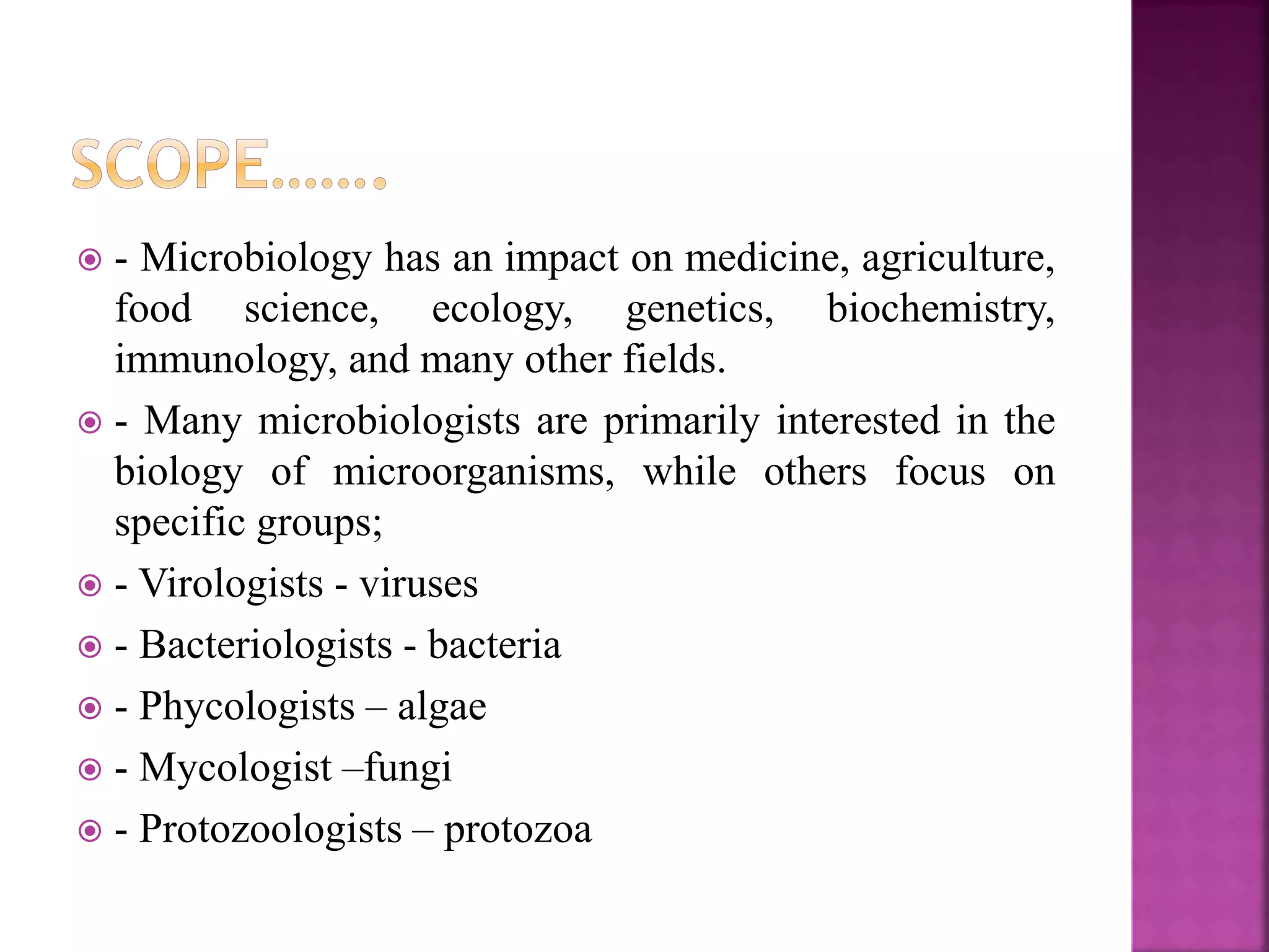 Microbiology unit 1 | PPTX
