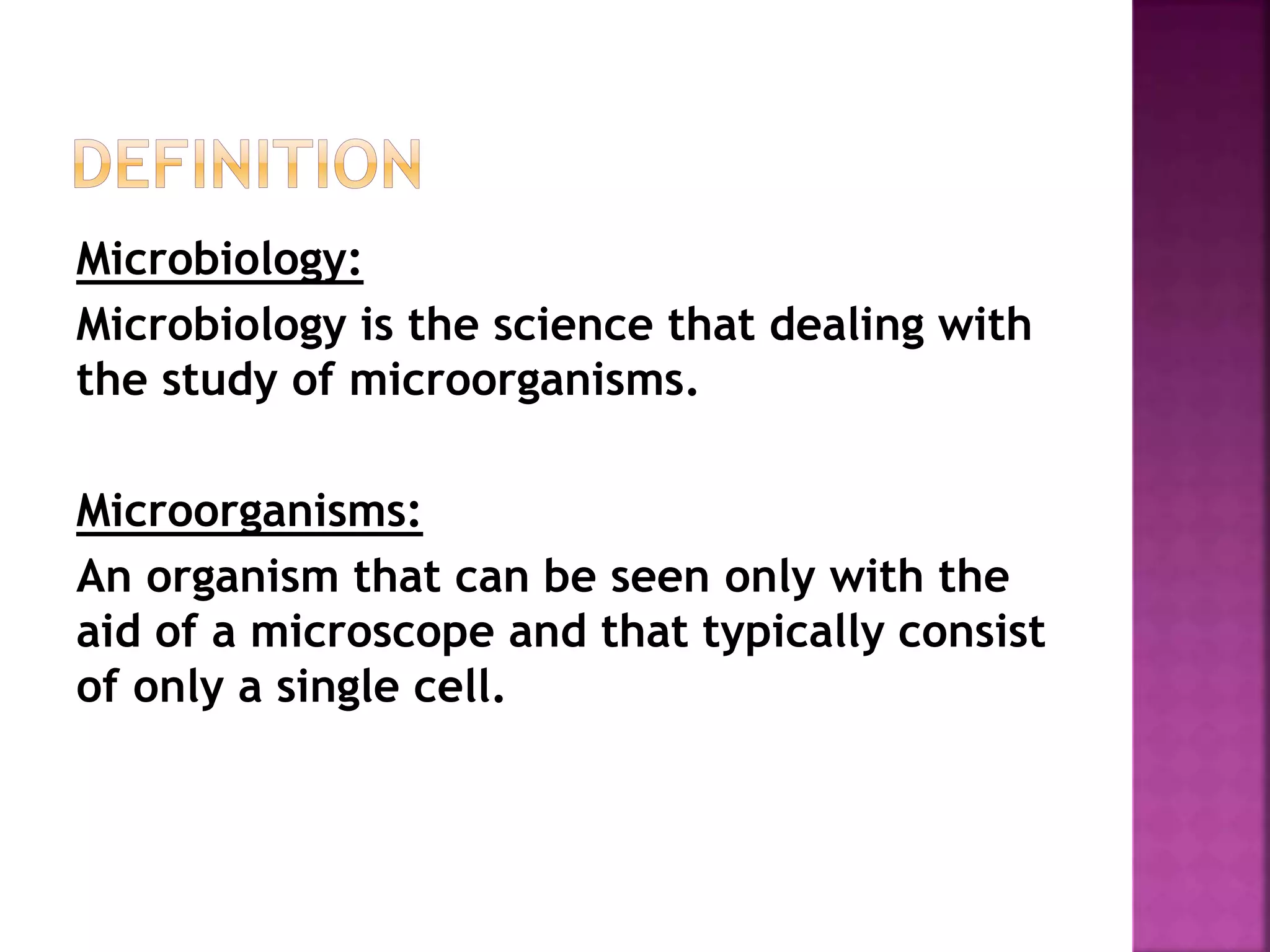 Microbiology unit 1 | PPTX