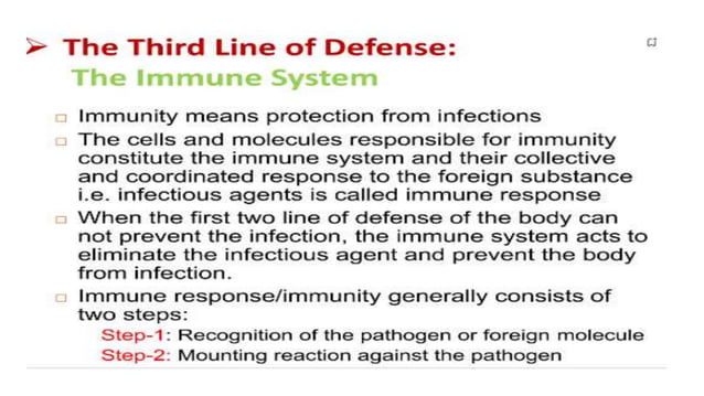 GBSN - Microbiology (Unit 3) Defense Mechanisms of the body | PPT