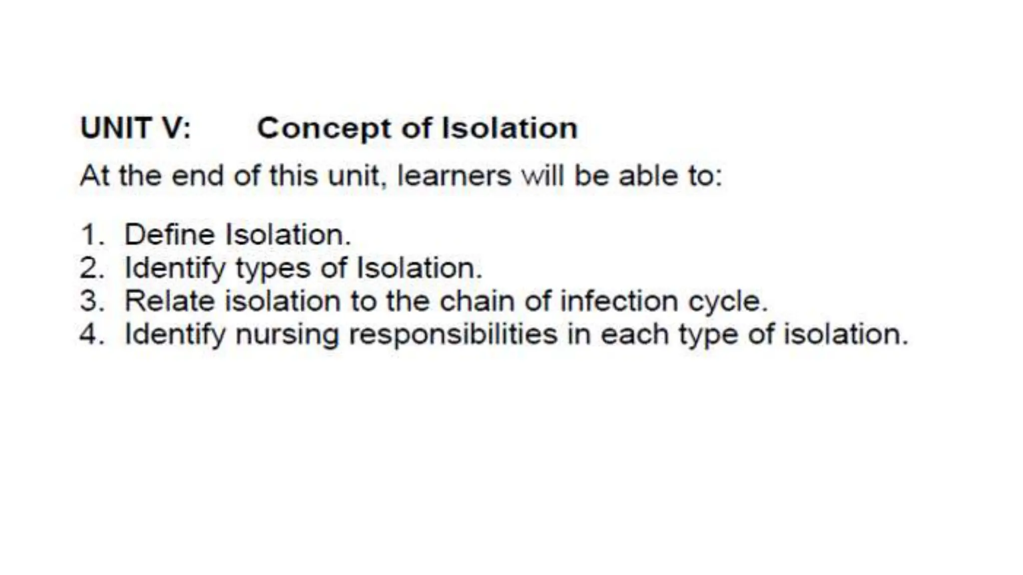 GBSN - Microbiology (Unit 5) Concept of isolation | PPTX