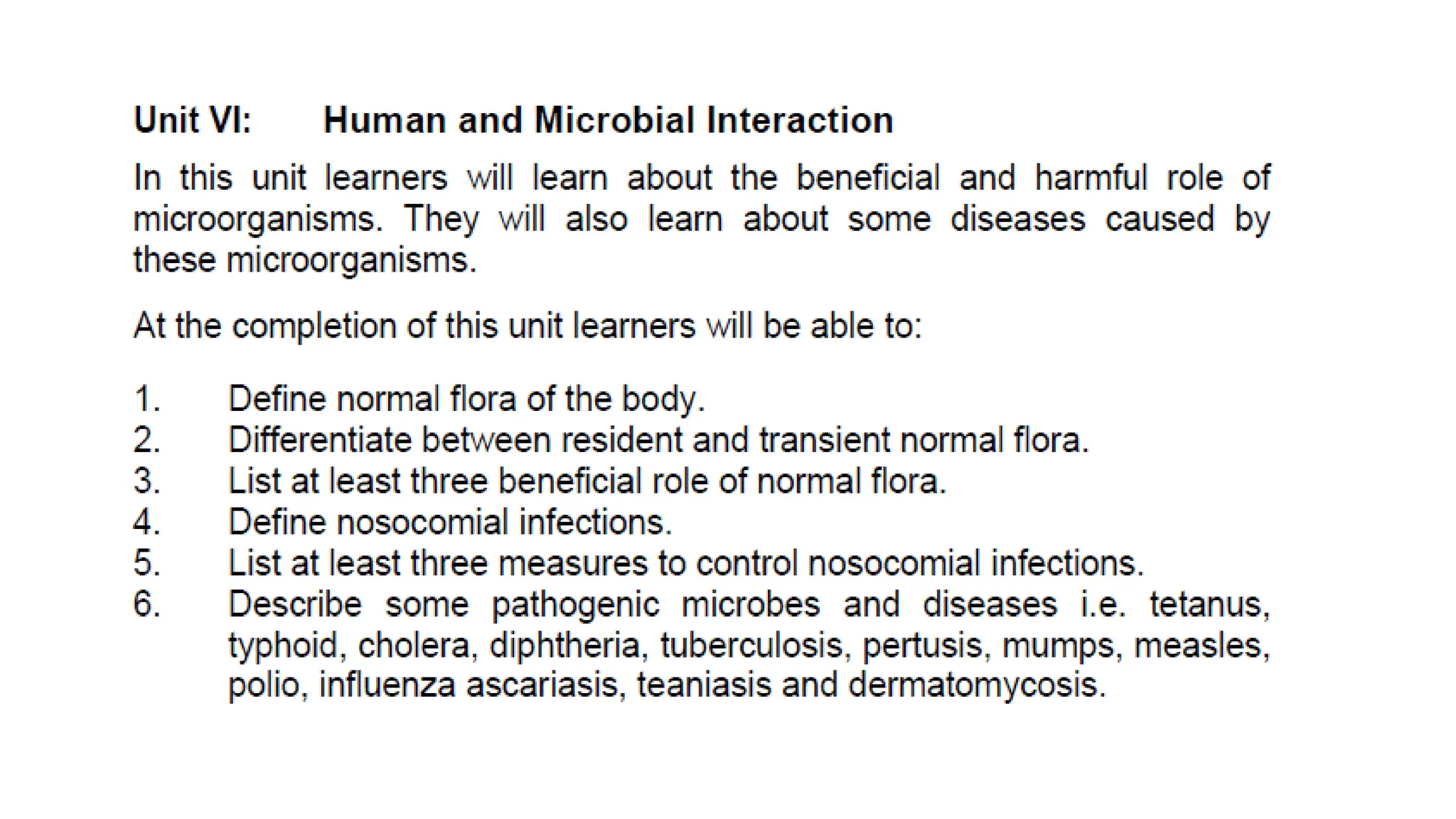 GBSN - Microbiology (Unit 6) Human and Microbial interaction | PPTX