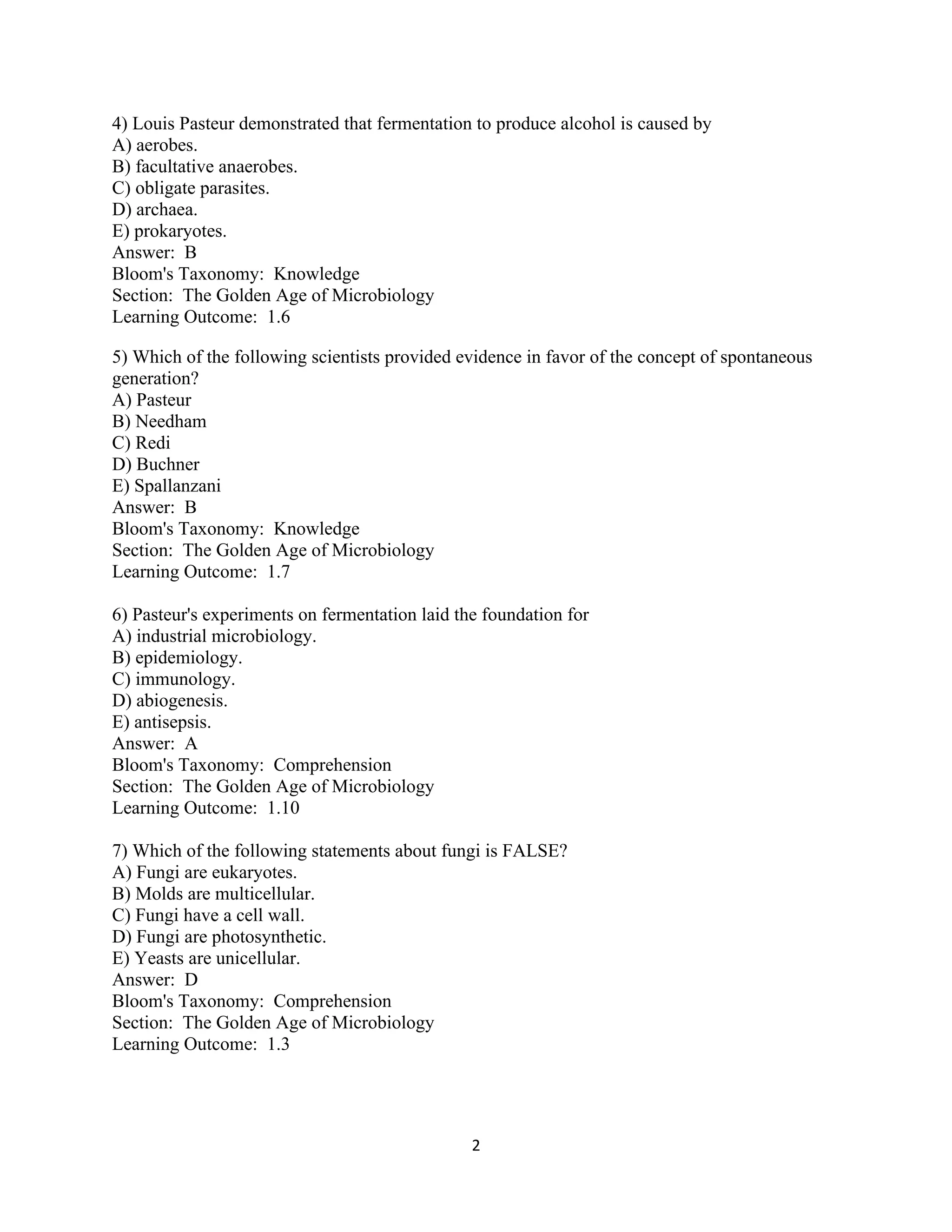 Question Bank and Exercise Solutions for Microbiology with Diseases by ...