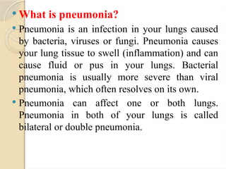 Microbio M5- Bacteria 4. Pneumonia microbiology | PPTX