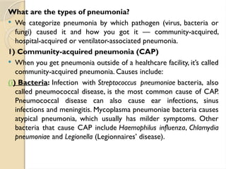 Microbio M5- Bacteria 4. Pneumonia microbiology | PPTX