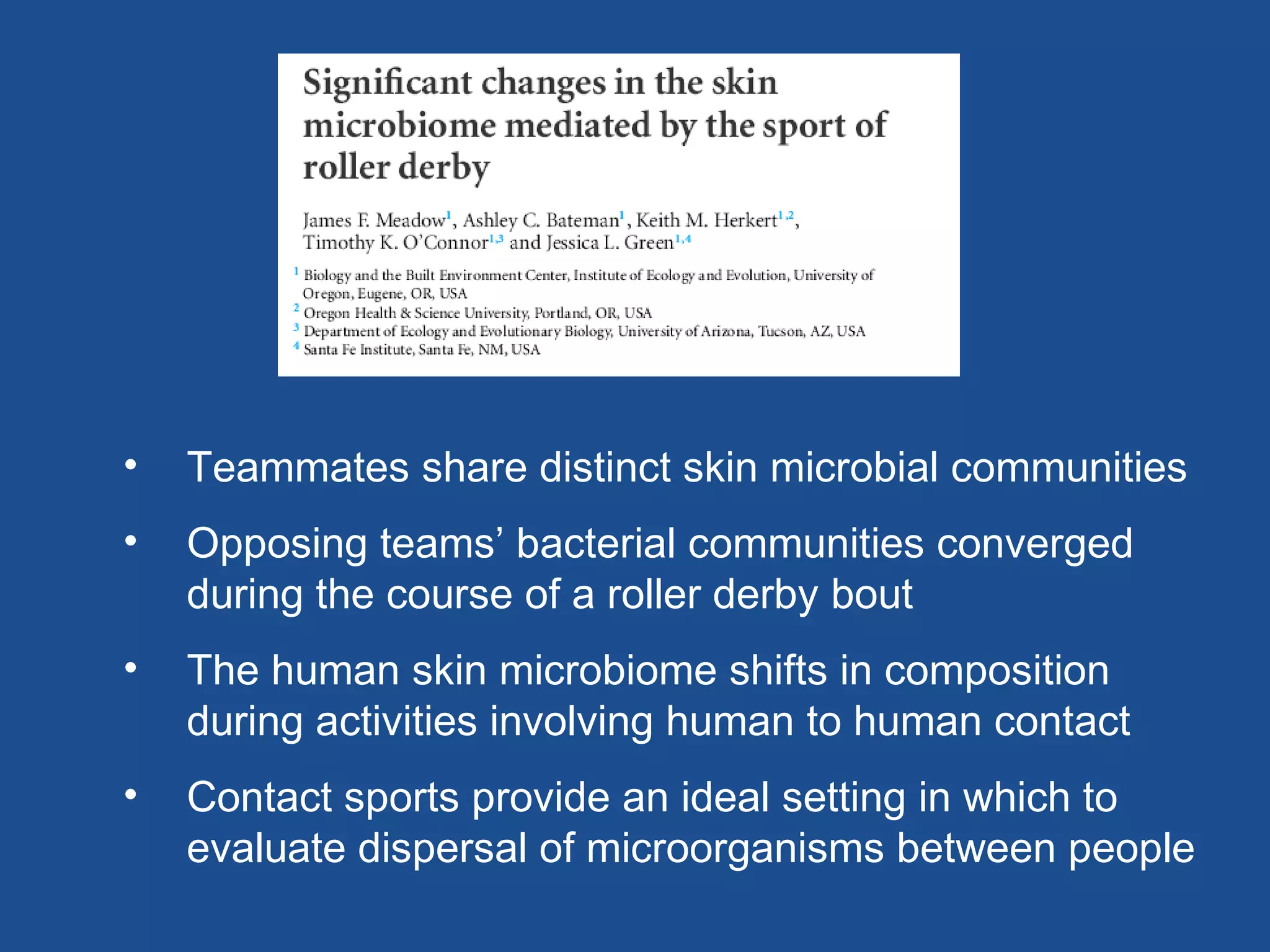 The Human Microbiome in Sports Performance and Health | PPT