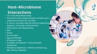 microbiome and host microbiome interactions .pptx