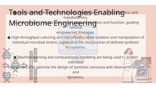 Microbiome Engineering and Synthetic Microbiology.pptx