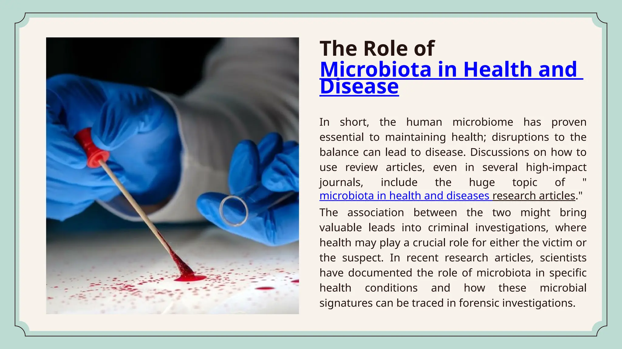 international Microbiome Forensic Journal | PPTX