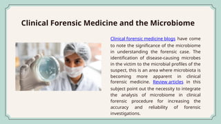 international Microbiome Forensic Journal | PPTX